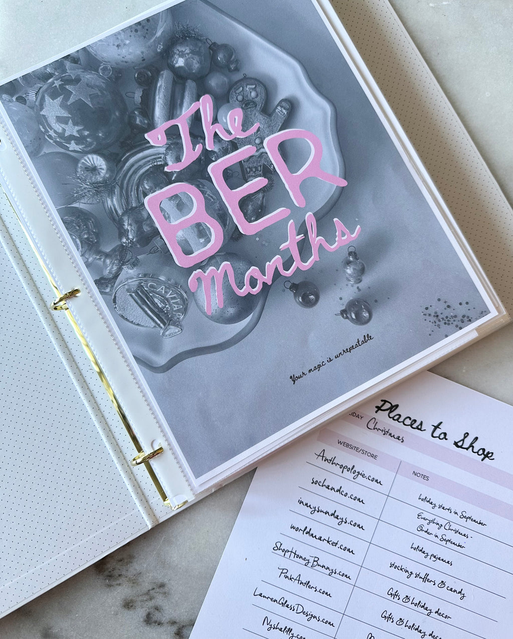 The BER Months Planner - Digital Download – Lauren Glass Designs
