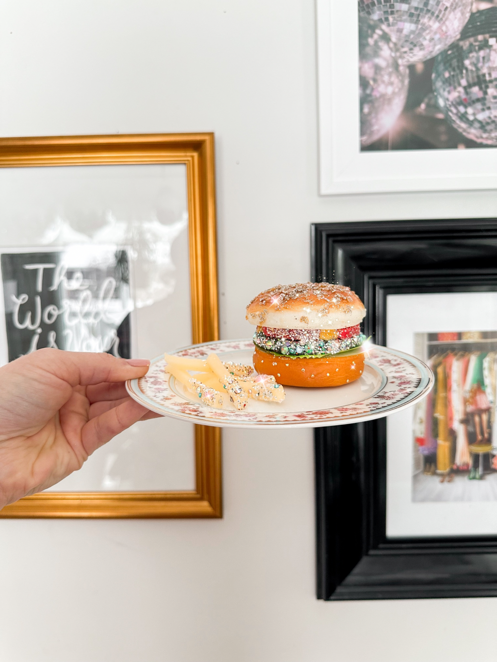Confetti Cheeseburger - FAUX – Lauren Glass Designs