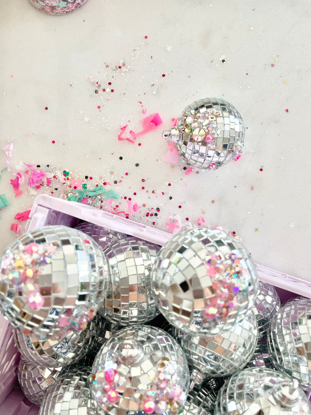 Confetti Disco Ball Ornament – Lauren Glass Designs