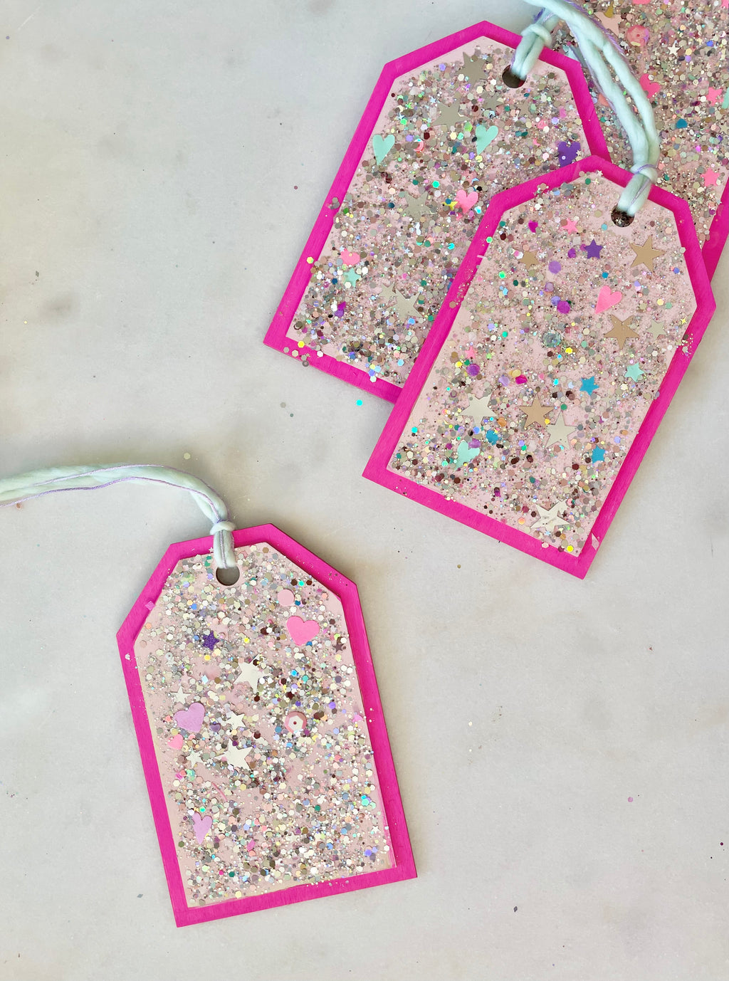 XL Glitter Tag – Lauren Glass Designs